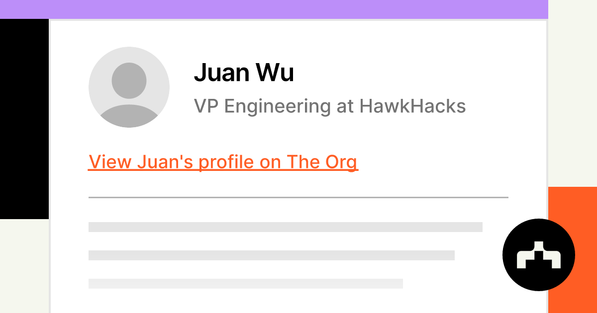 Juan Wu - VP Engineering at HawkHacks | The Org