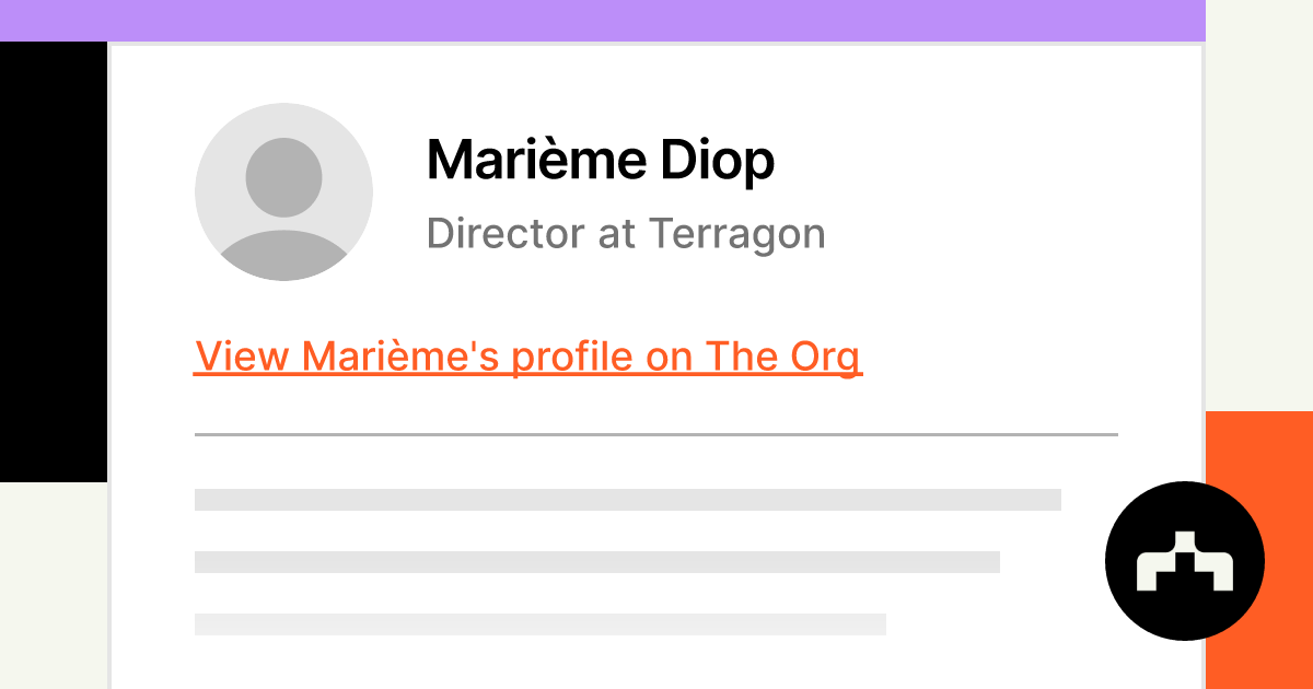 Marième Diop - Director at Terragon | The Org