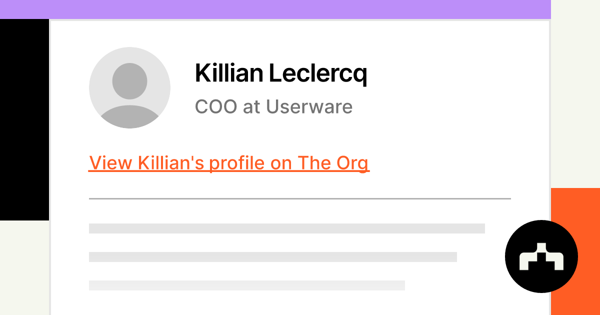 Killian Leclercq - COO at Userware | The Org