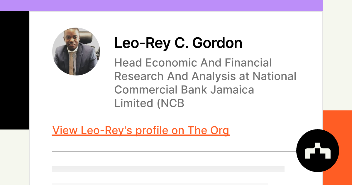 Leo Rey C Gordon Head Economic And Financial Research And Analysis